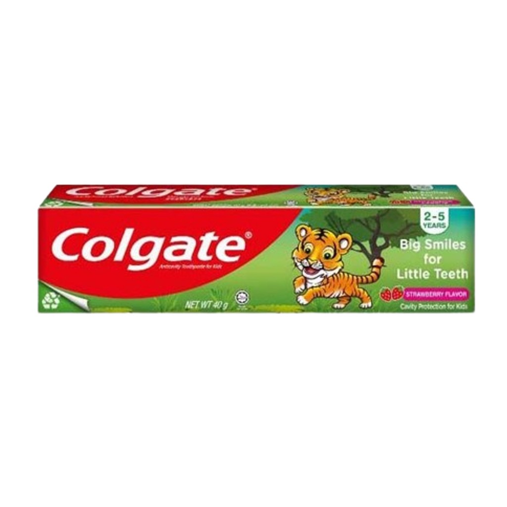 Colgate Kids Strawberry Toothpaste (40g) | Shopee Malaysia