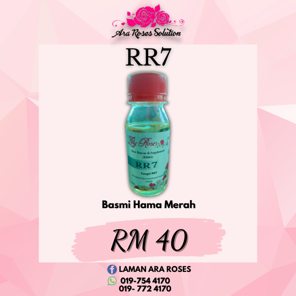RR 7 (Rose Rescue 7) (Basmi Hama Merah) ( 60 ML ) | Shopee Malaysia