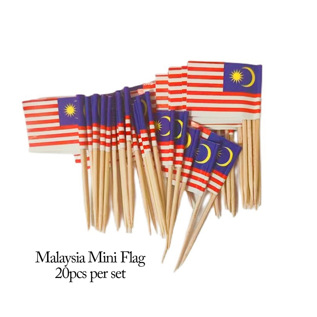 【READY STOCK】- Malaysia Mini Flag Decoration cake topper cupcake topper ...