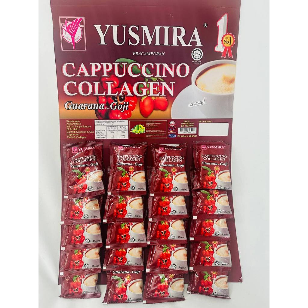 YUSMIRA CAPPUCCINO COLLAGEN GUARA PLUS GOJI | Shopee Malaysia
