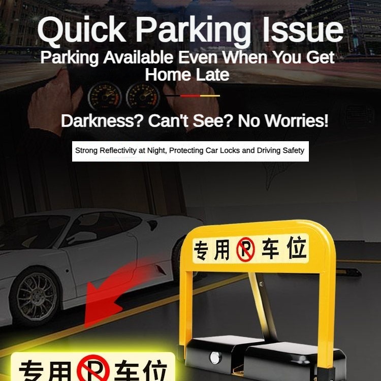 Auto Parking Space Lock Car Barrier Driveway Security Post Remote ...