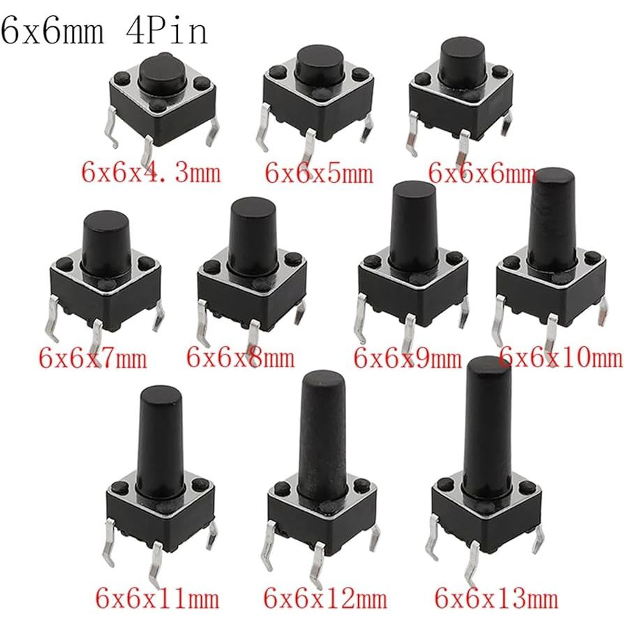 Tactile Switch Mini Push Button Momentary Arduino PIC | Shopee Malaysia