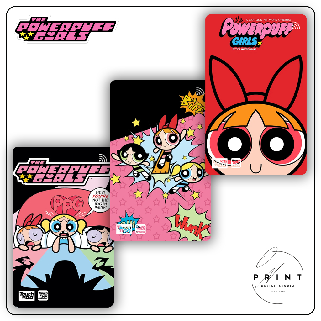 [PowerPuff Girls] High Quality - Tng / Touch n Go Card Sticker - ATM Card Sticker - ACCESS Card ...