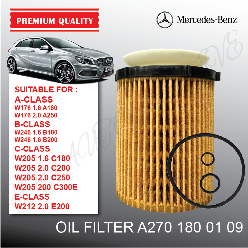 NEW ORI A2701800109 OIL FILTER MERCEDES A CLASS B CLASS C CLASS E CLASS ...