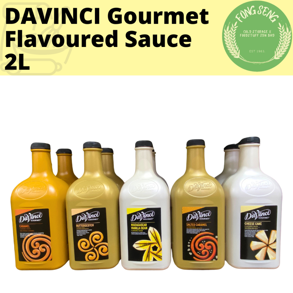 DAVINCI Gourmet Flavoured Sauce 2L -Chocolate/ Caramel/ CheeseCake ...