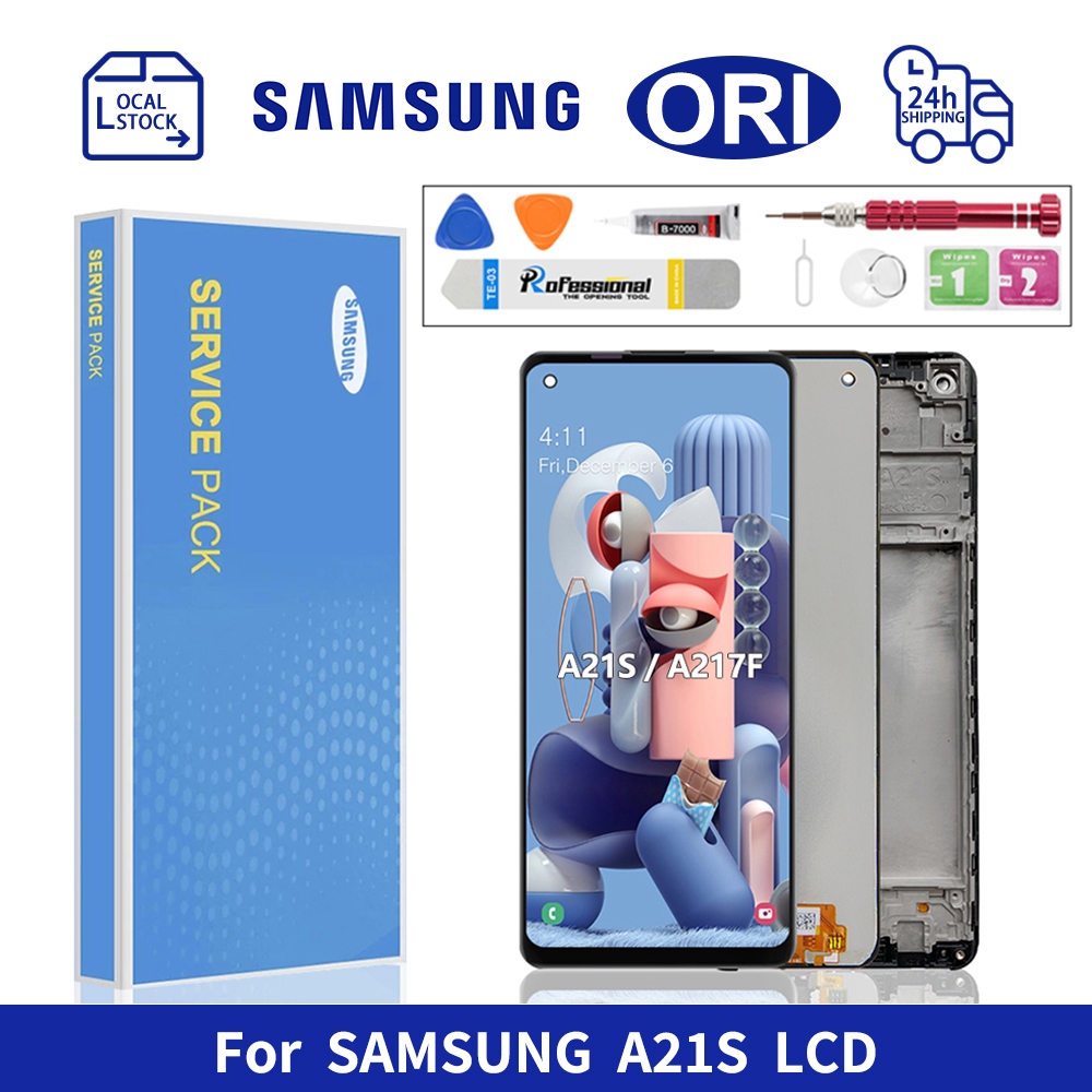 For Samsung Galaxy A21s A217 LCD Touch Screen Digitizer LCD Display with Frame | Shopee Malaysia