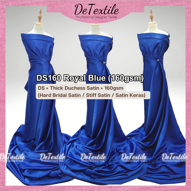 DeTextile Heavy Premium Duchess Satin Bridal Satin Fabric for Wedding ...
