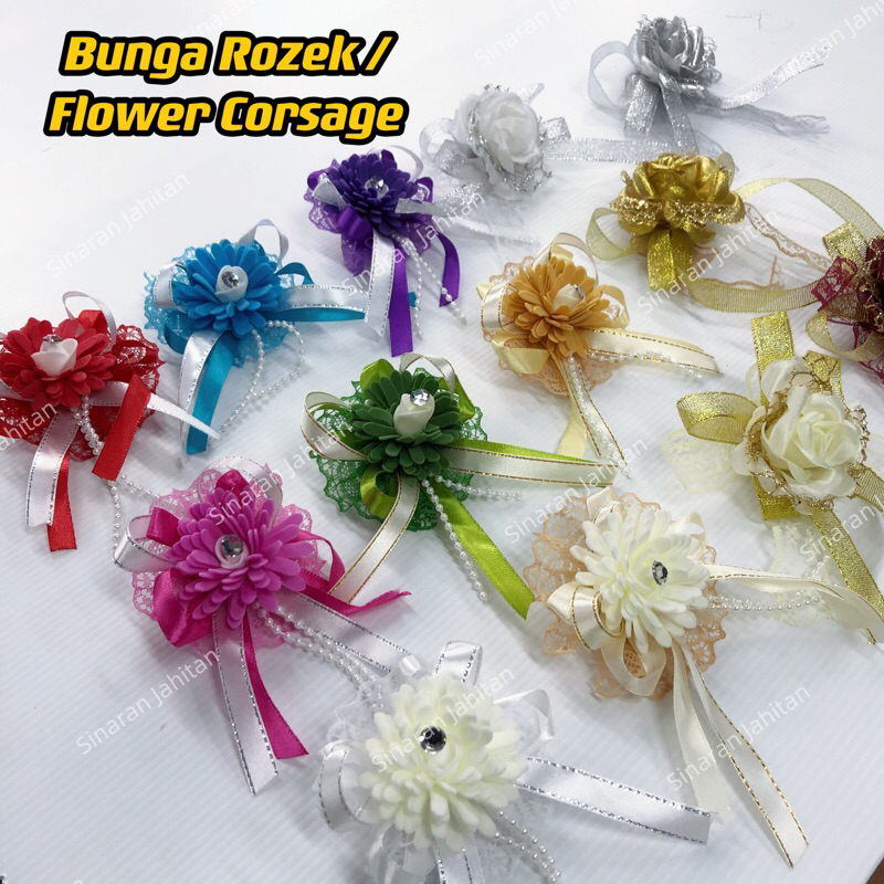 1 Pcs Bunga Rozek/Flower Corsage/Bunga Kendarat/Bunga Rose/Bunga ...