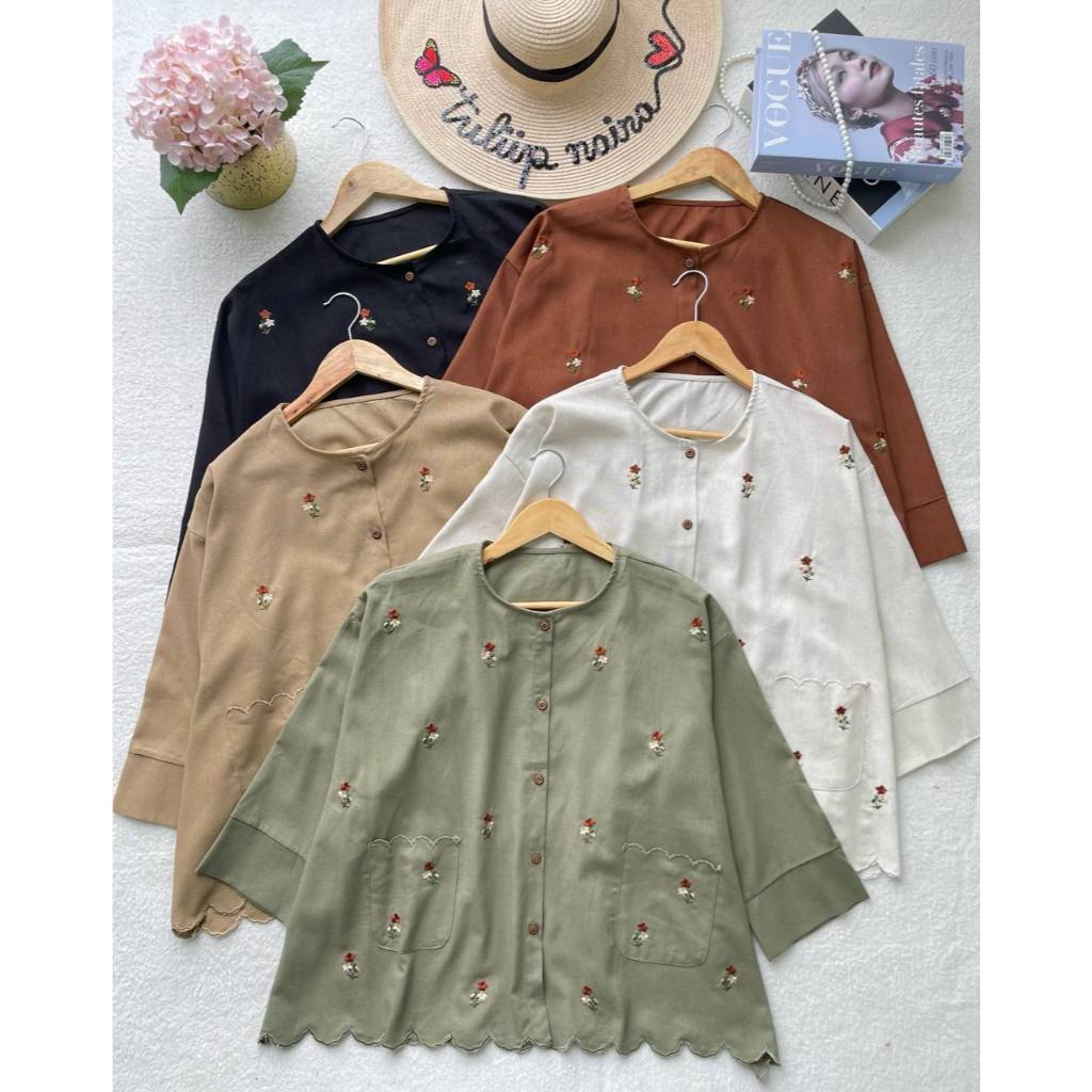 TULIIP NAIRA - Bunga Top Kaftan 🔥 | Shopee Malaysia