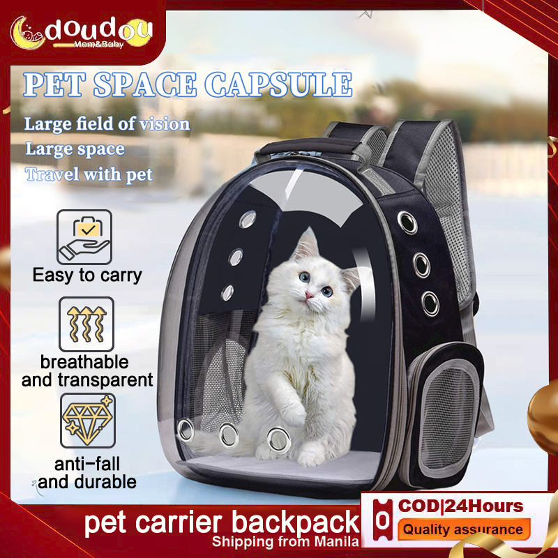 Pet Carrier Bag Cat Backpack Cat Bag Pet Space Compartment Breathable ...