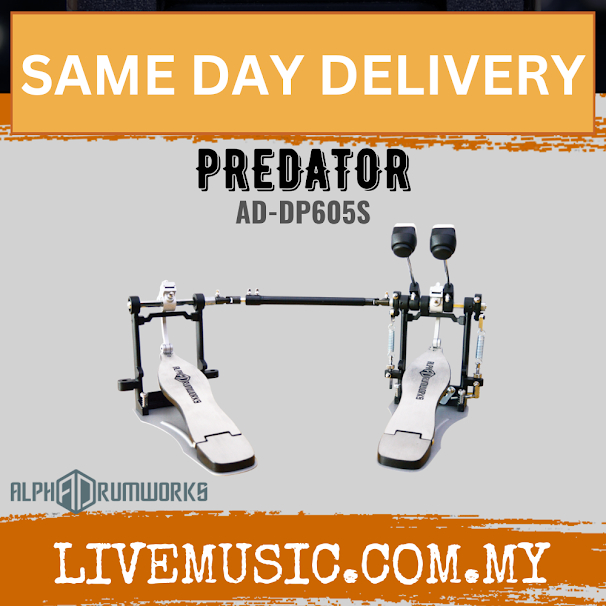 Alpha Drumworks AD-DP605 Predator Double Pedal ( ADDP605 AD DP605 ...