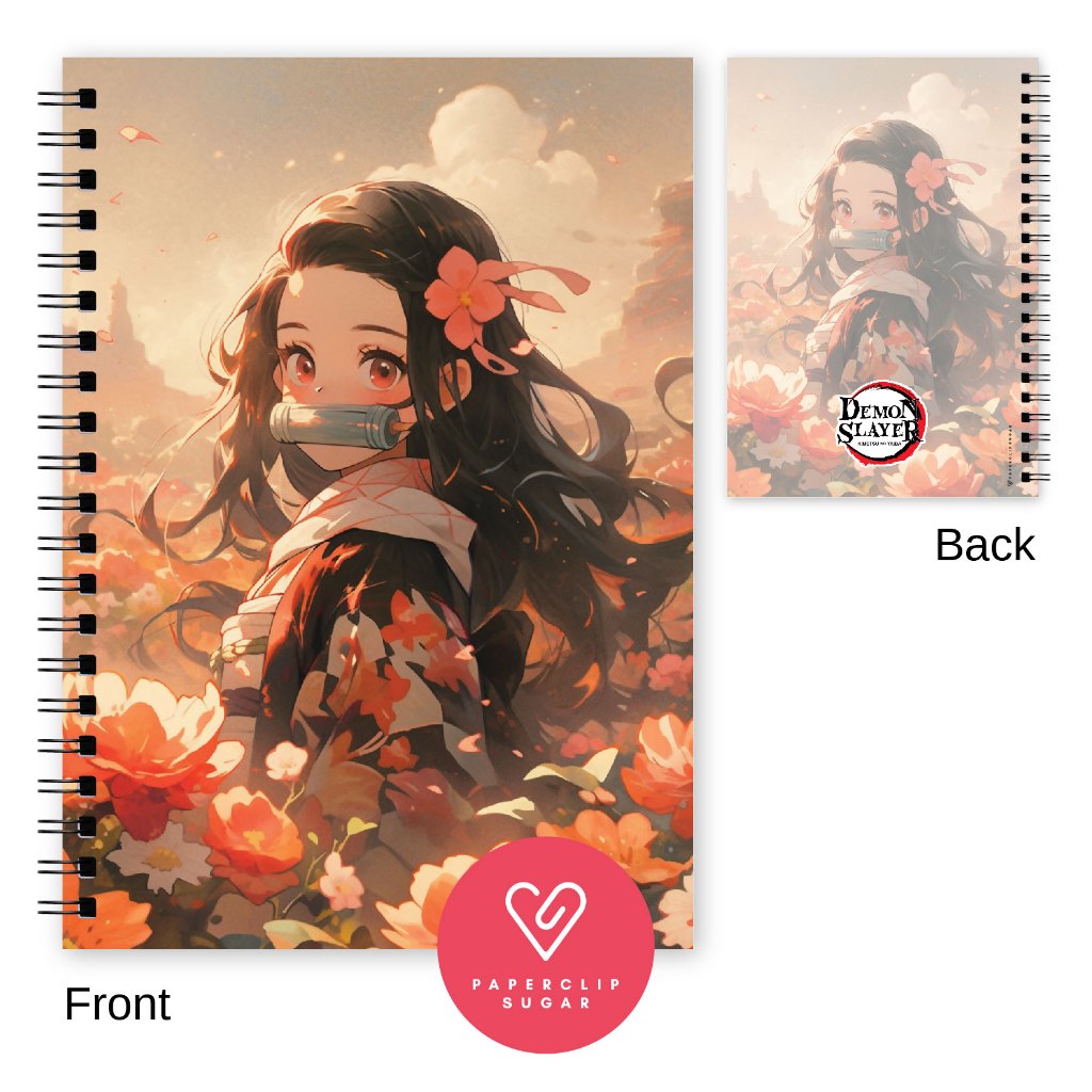 Nezuko Kamado Notebook A5 100pgs Anime Demon Slayer Kimetsu No Yaiba ...