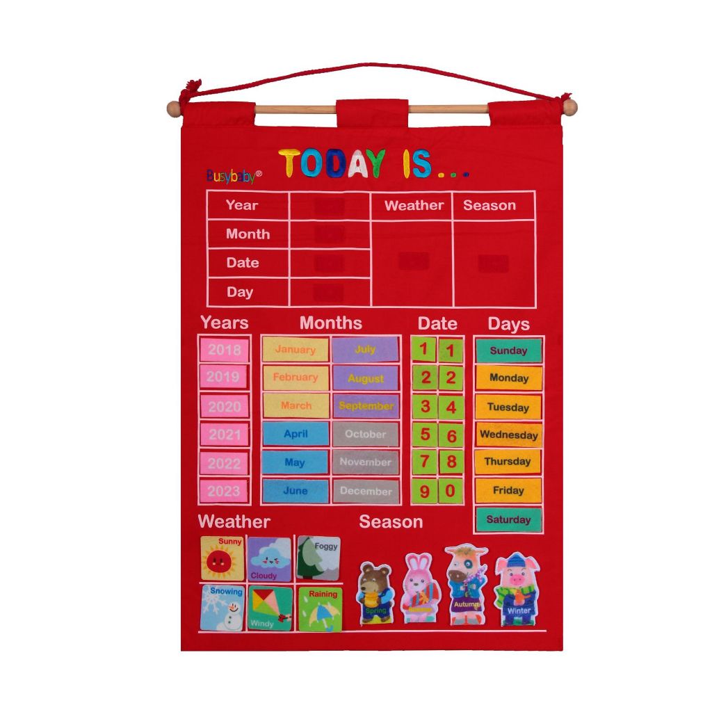 Learning Calendar with Weather Station Season Preschool Learning Kit ...