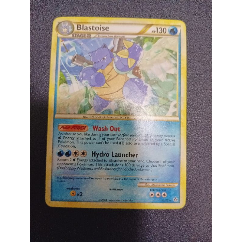 Pokemon Blastoise 13/95 Rare HGSS Unleashed Excellent Card | Shopee ...