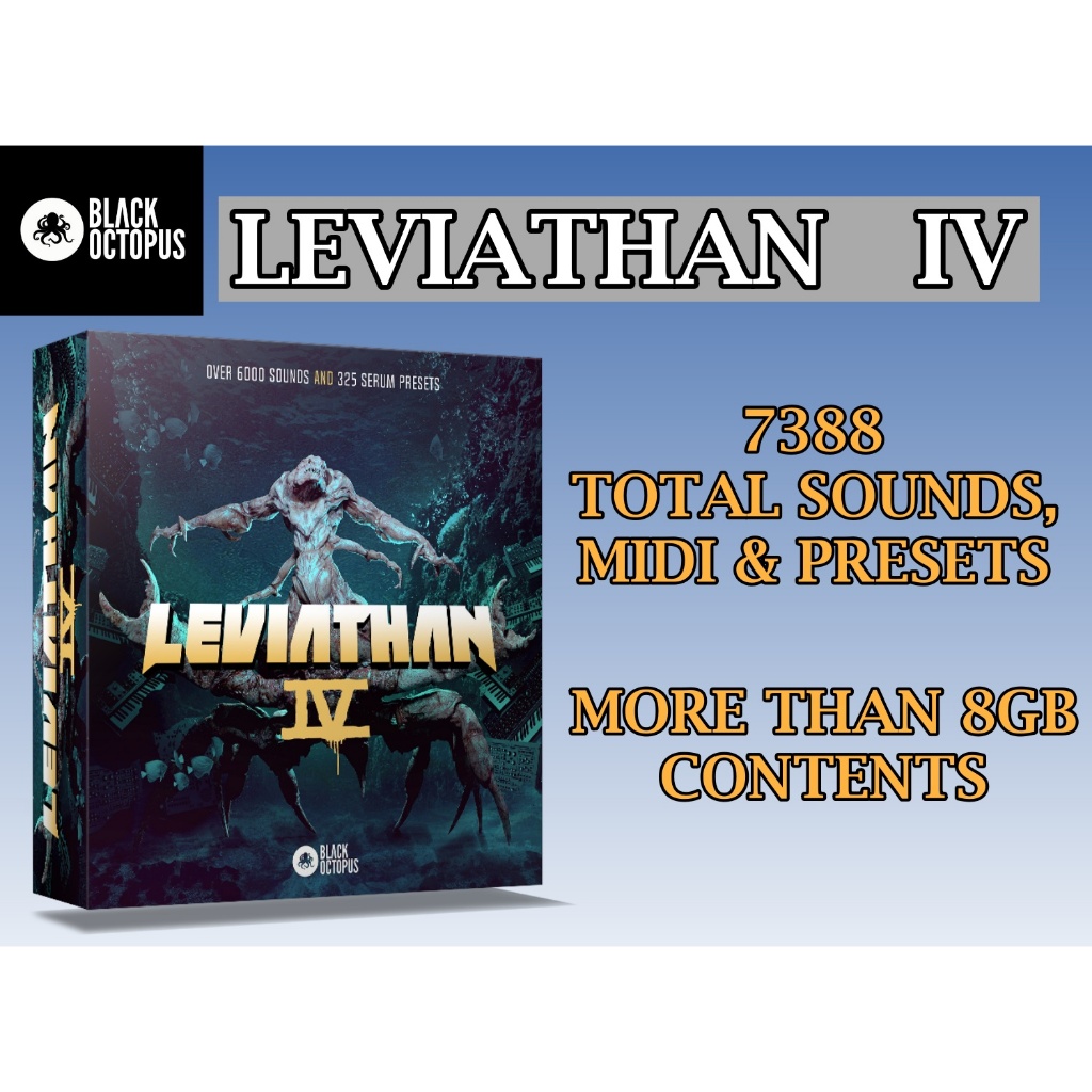 2024 Leviathan IV by Black Octopus Sound Pack with 7000+ Sounds, MIDI and Serum Presets 8GB Plus ...