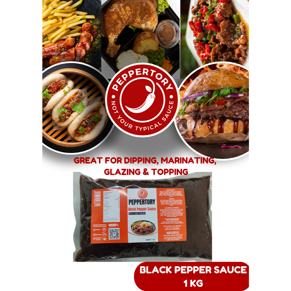 PEPPERTORY BLACK PEPPER SAUCE ( SOS LADA HITAM ) 1 KG | Shopee Malaysia
