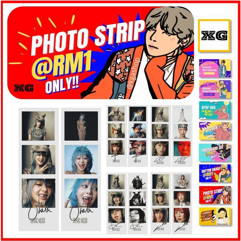 [XG] 2PCS PHOTOSTRIP XG WOKE UP HINATA MAYA HARVEY STRIP PHOTO SET 2PCS | Shopee Malaysia