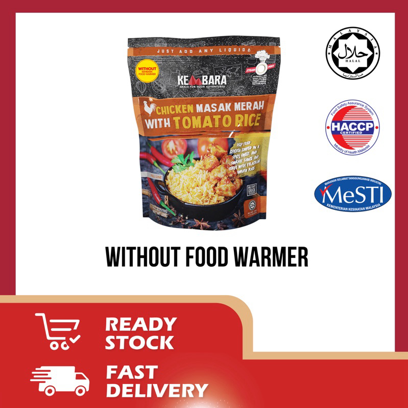 CHICKEN MASAK MERAH WITH TOMATO RICE KEMBARA MEAL SELF HEATING MEALS ...