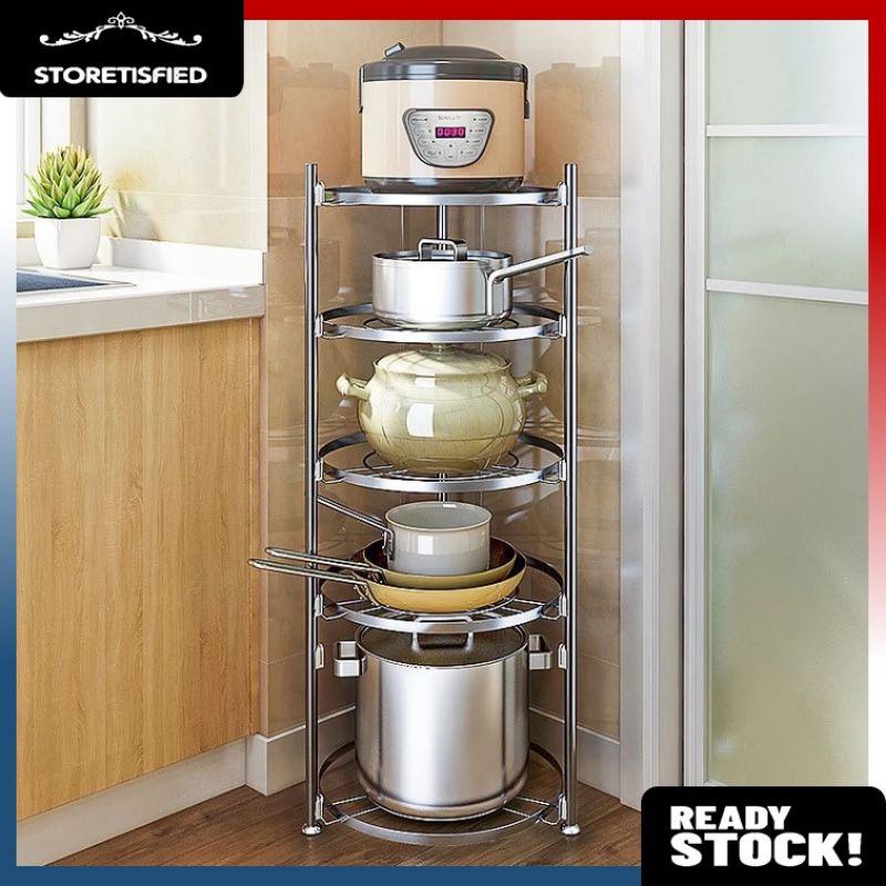 🔥 Kitchen Pot Rack 🔥 Rak Periuk Dapur Tempat Letak Periuk Nasi Rak ...