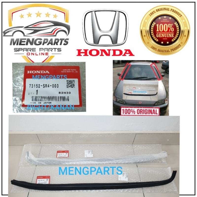 ORIGINAL HONDA CIVIC FERIO SR4 4 DOOR WINDSCREEN LINING SIDE 73152-SR4 ...