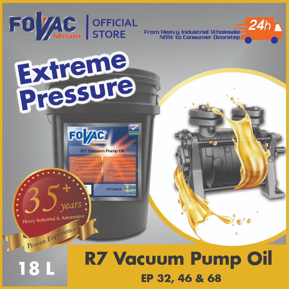 FOVAC R7 Vacuum Pump Oil / Pump Oil - 18L | Shopee Malaysia
