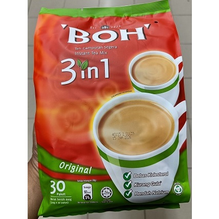 Boh Instant Tea Mix 3 in 1 Original | Shopee Malaysia