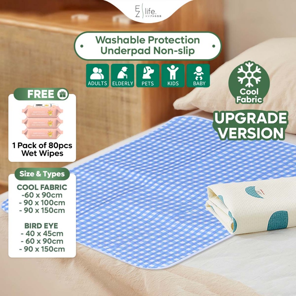 Clearance Waterproof Washable 5Layer Bed Sheet Incontinence Urine Mat ...