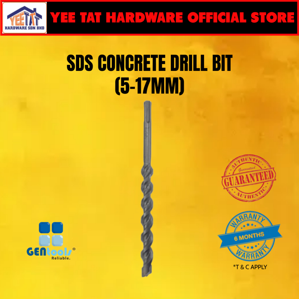 [ DONGCHENG ] GENTOOLS XTREMEPLUS SDS MASONRY DRILL BIT 5MM ~ 17MM (110MM / 160MM) | Shopee Malaysia