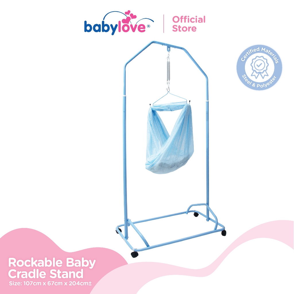 Babylove Rockabye Baby Cradle Stand with Accessories Compact | Shopee ...