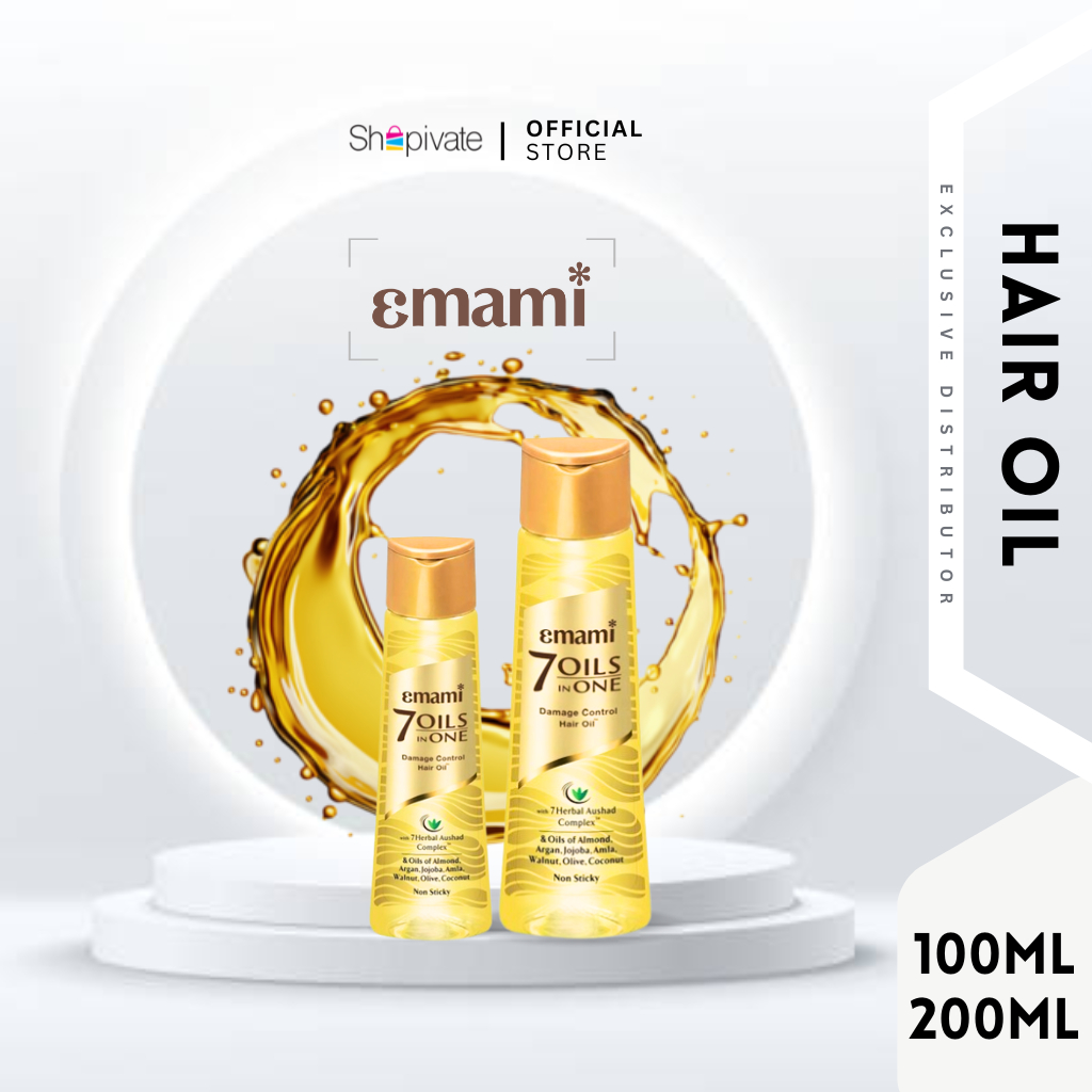 EMAMI 7 Oils In One DAMAGE CONTROL Hair Oil 100ml / 200ml | Shopee Malaysia