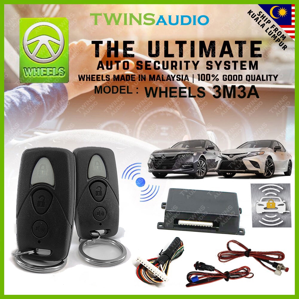 WHEELS 2D8 / 3M3 / 3P3A / 3M3A / 3P4 / 3E4 Car Alarm System | Shopee ...