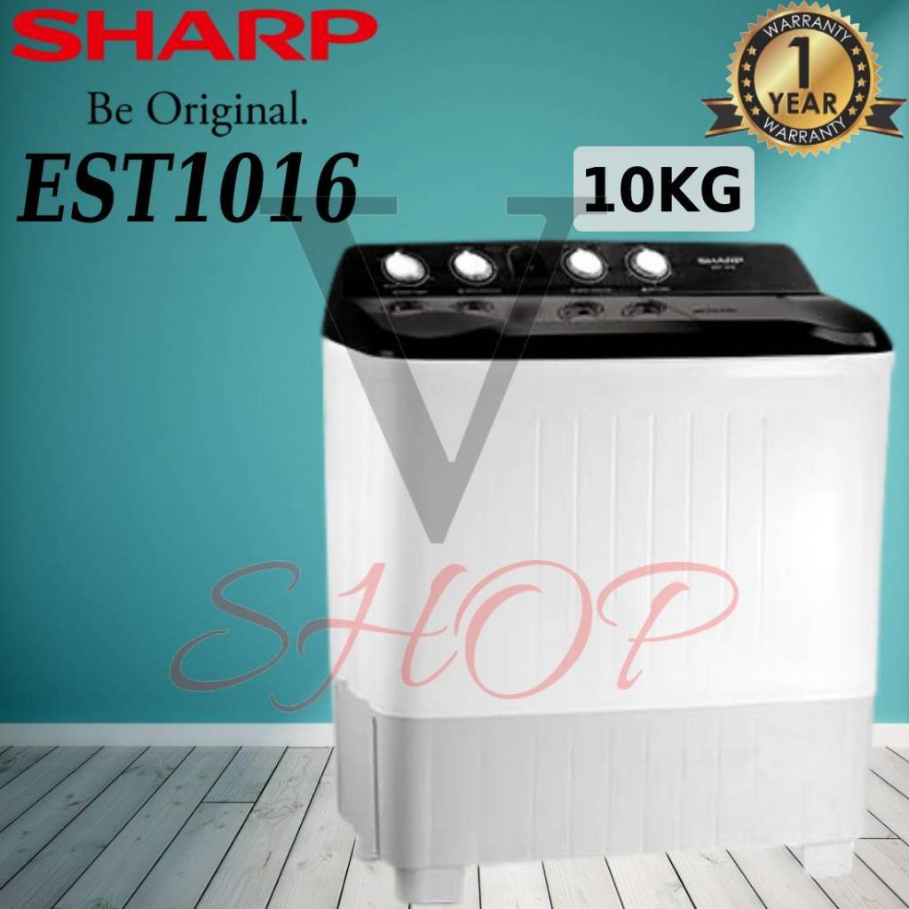 SHARP 10KG || 11KG || 13KG || 15KG SEMI AUTO WASHING MACHINE EST1016 ...