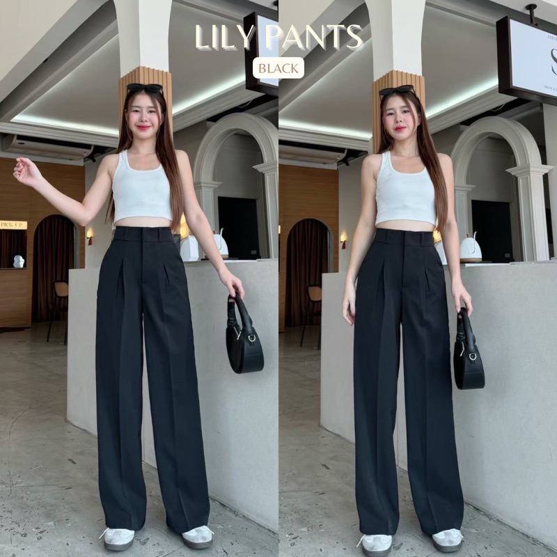 Lily Pants Pleated Pants [𝗥𝗘𝗔𝗗𝗬 𝗦𝗧𝗢𝗖𝗞]🔥 | Shopee Malaysia