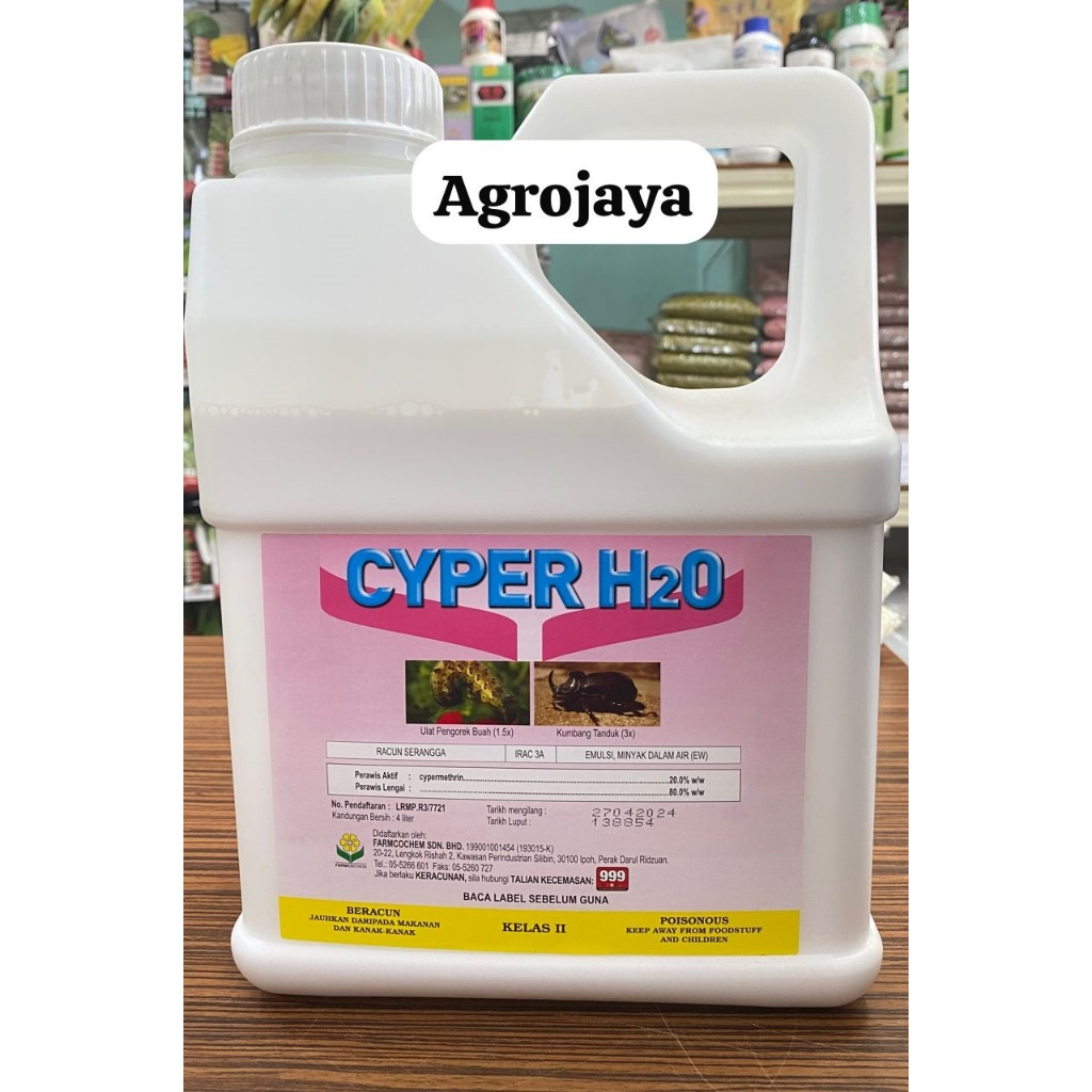 4L Cyper H2O ( Sama Dengan Cyperlex) Cypermethrin 20% Racun Serangga ...