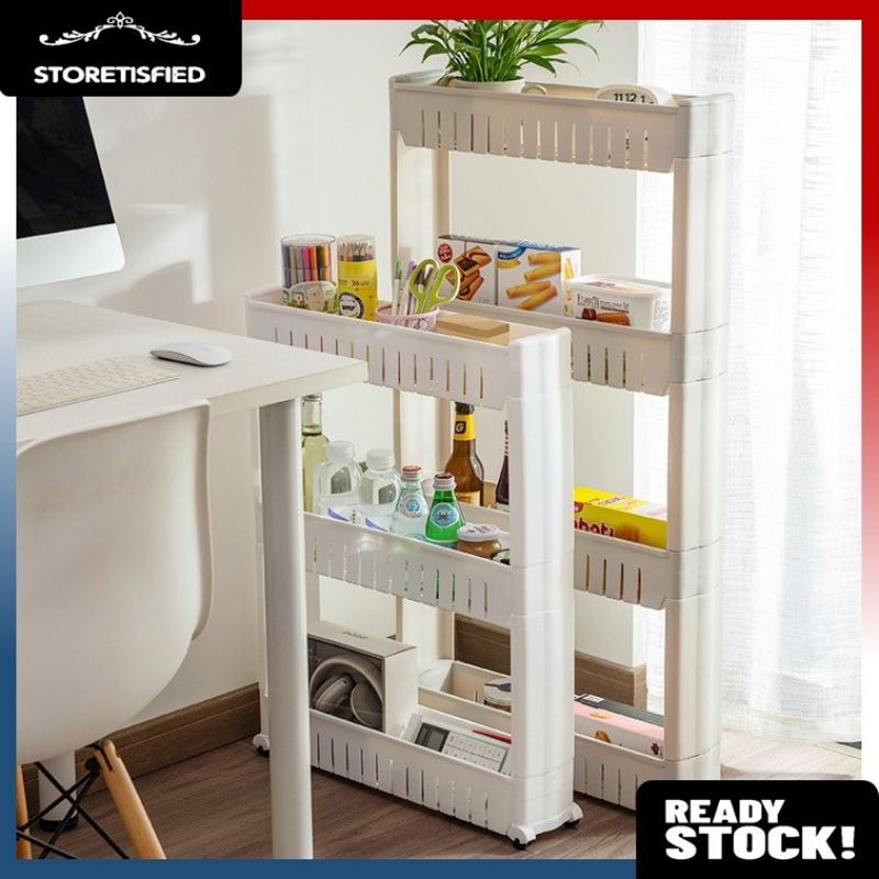 RAK DAPUR | Troli Barang | Rak Rempah Ratus Dapur | Rak Slim Beroda ...