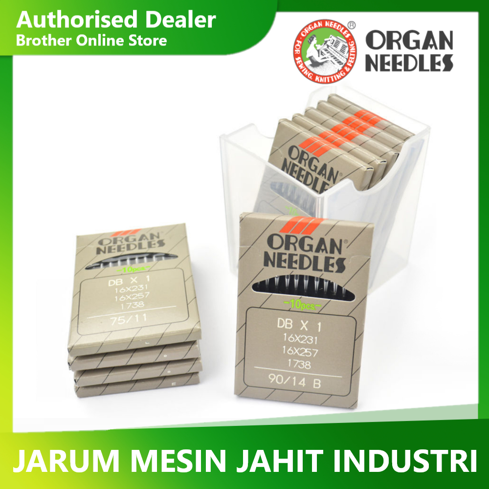 🔥READY STOCK🔥 ORIGINAL ORGAN NEEDLE Industrial Sewing Machine DB / DP / DC / Jarum Mesin Lurus ...