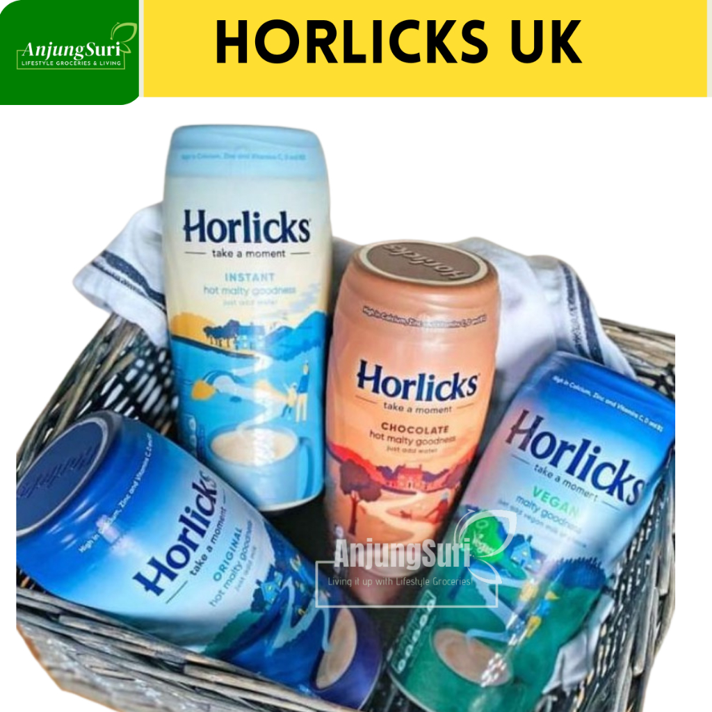 Horlicks UK Chocolate Original Malted Milk Instant Drinks 400gm ...