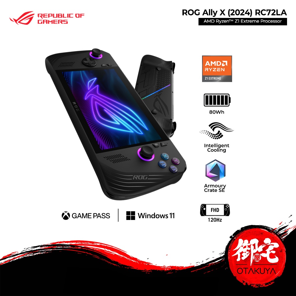 【2nd BATCH PRE-ORDER】 ASUS ROG Ally X 7" 120Hz FHD 1080p Gaming ...