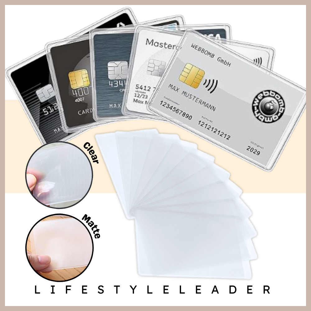 ID Card Cover Transparent IC Cover Bank Card Cover License Card Cover ...