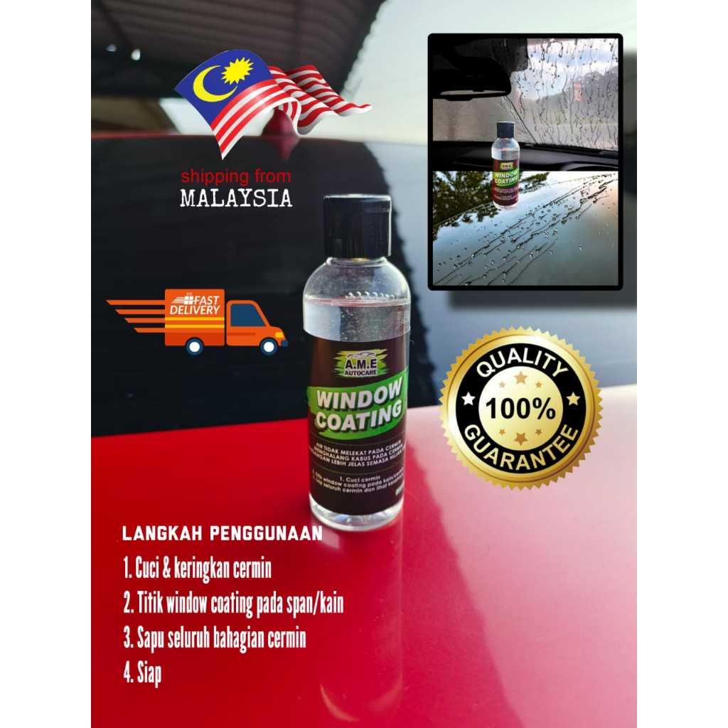 Strong Window Coating for Windscreen & Window 100ml | Shopee Malaysia