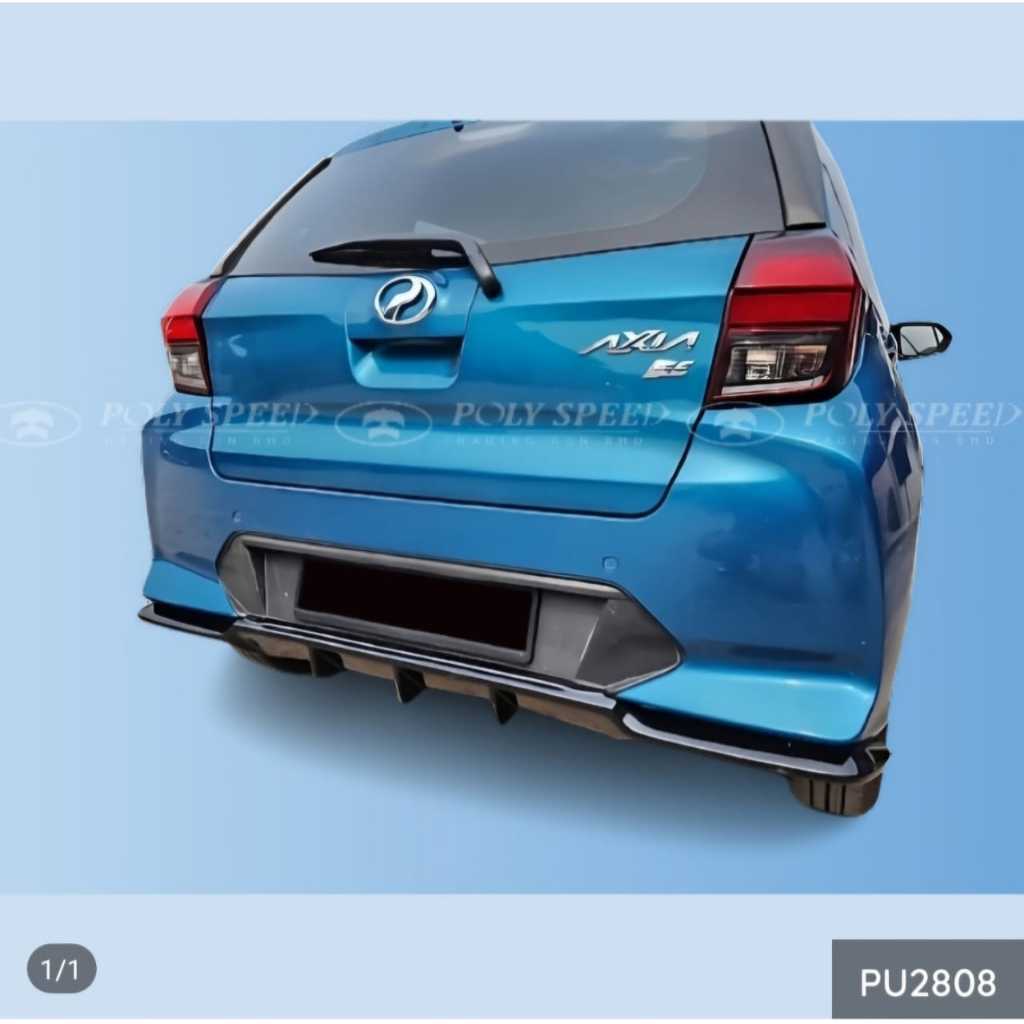 2nd Generation Perodua Axia 2023 Takero Rear Diffuser Body Kit Ready ...