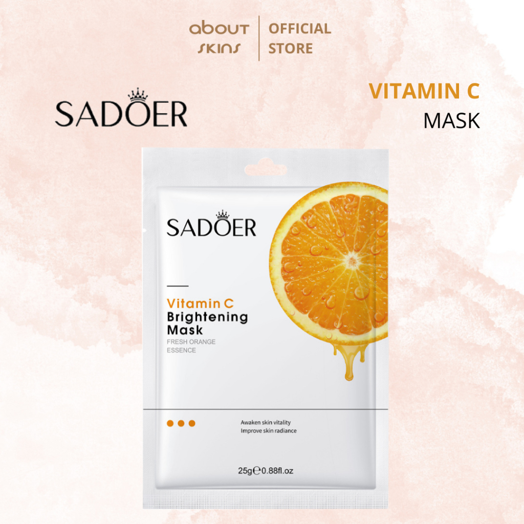 ABOUT SKINS SADOER Vitamin C Brightening Mask 25g | Shopee Malaysia