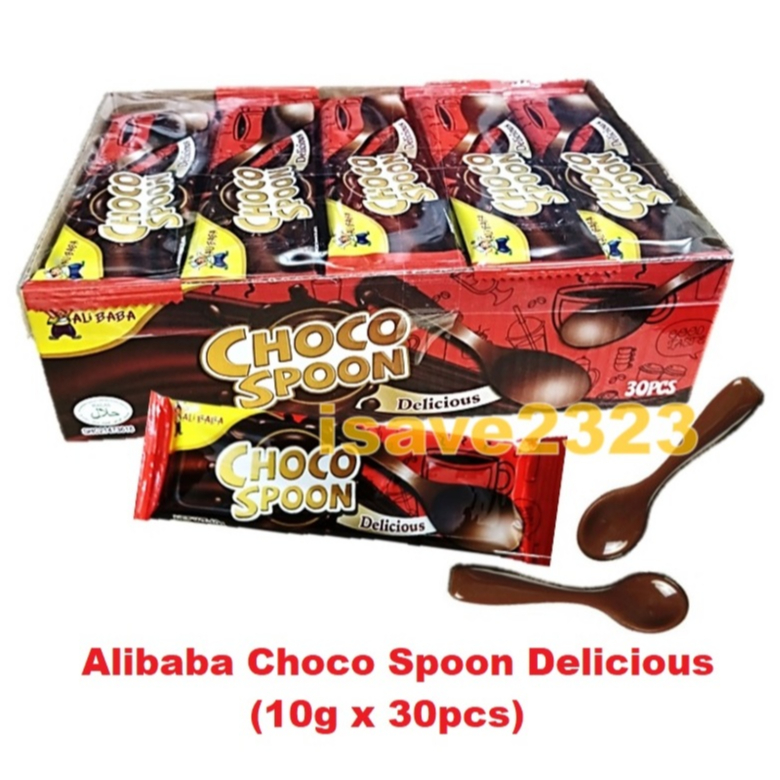 [HALAL] Alibaba Choco Spoon Delicious (10g x 30pcs) | Shopee Malaysia