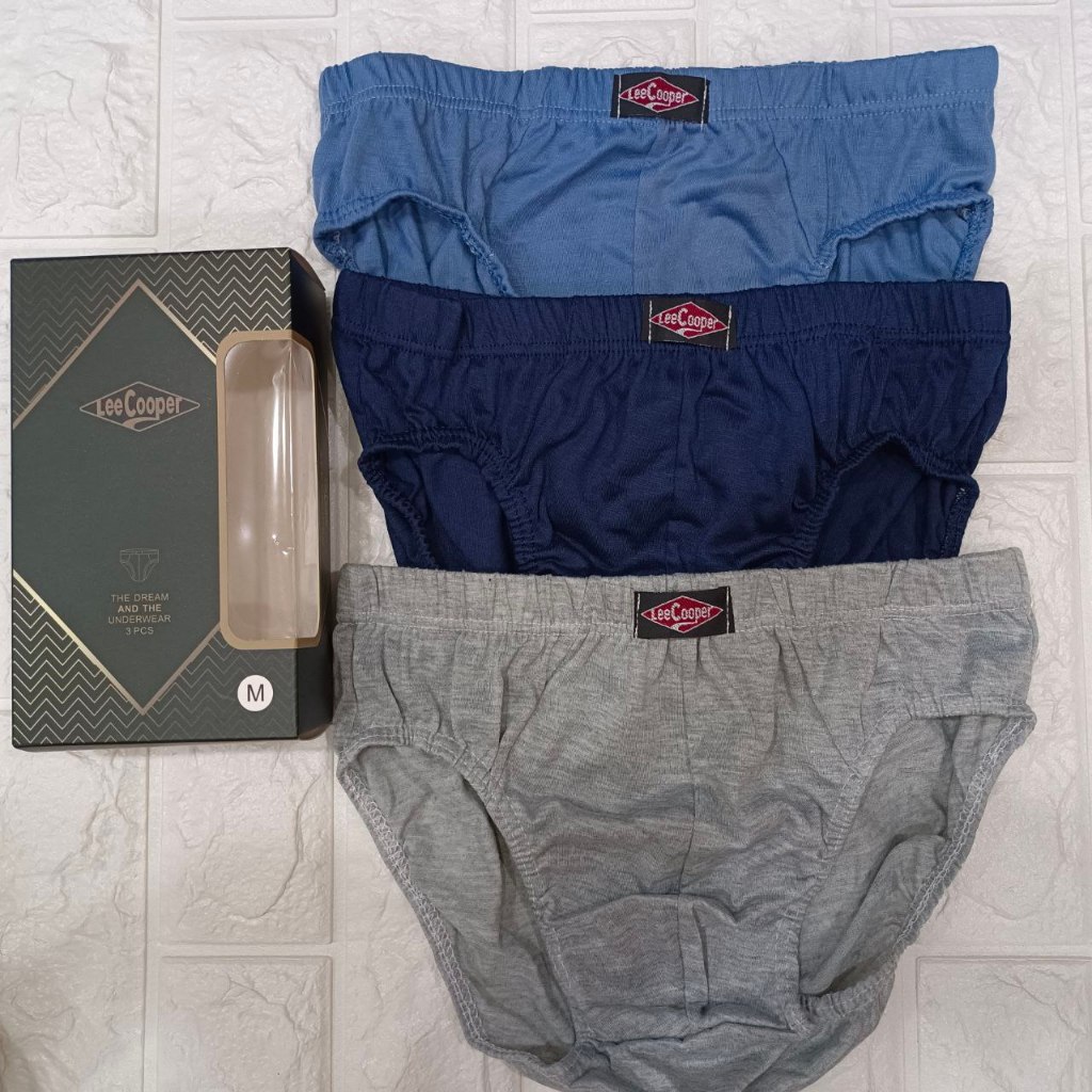 🔥READY STOCK🔥LEE COOPER Men Underwear Brief 3Pcs Spender / Seluar Dalam | Shopee Malaysia