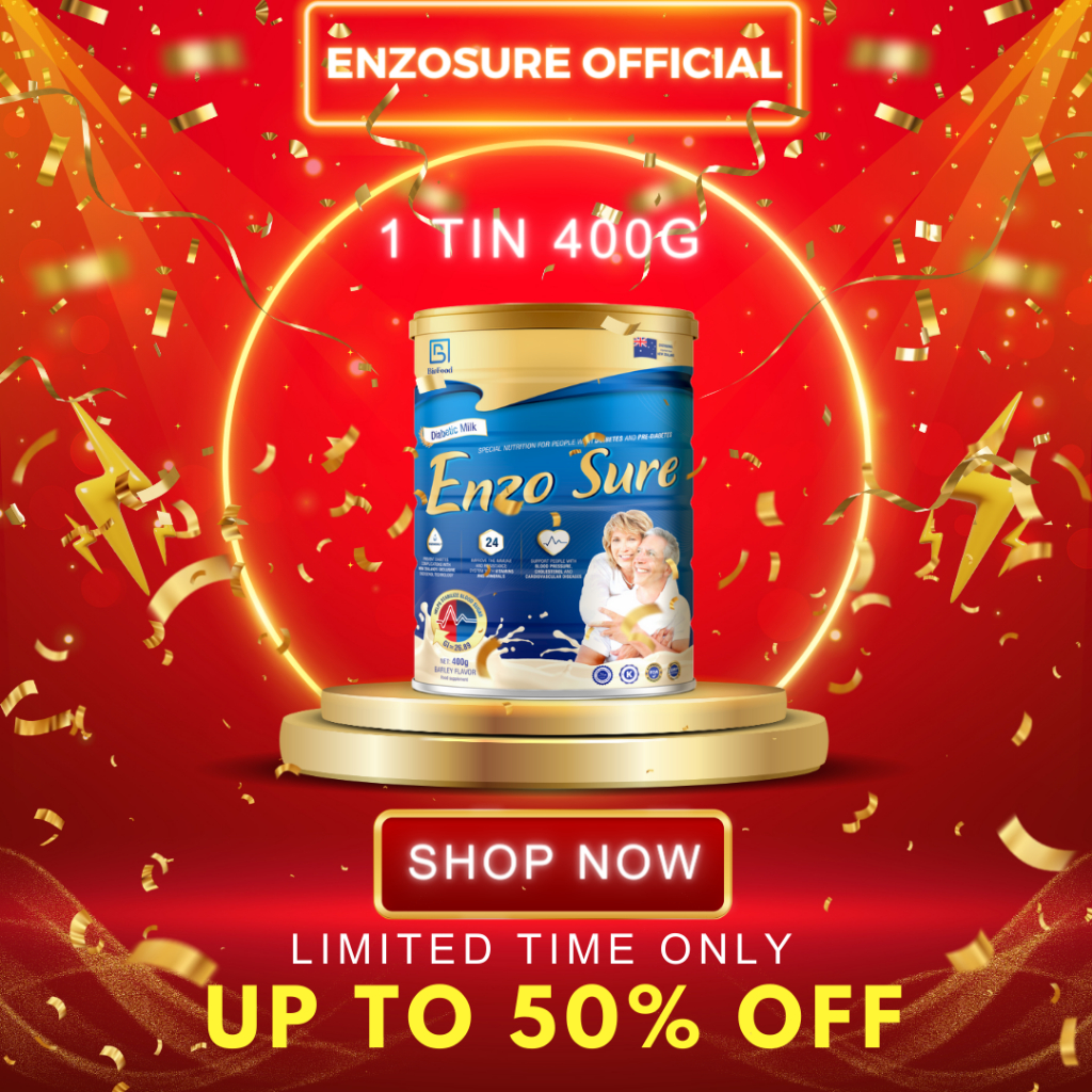 (1 TIN 400g) susu Enzo Sure kencing manis - susu dewasa | Shopee Malaysia