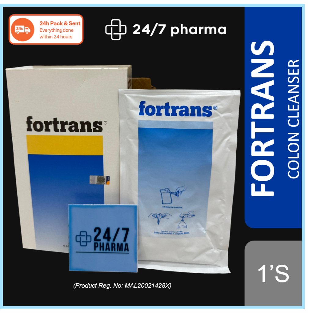 (1 Sachet) Fortrans Fortran 73.69g Powder Macrogol 4000 ...