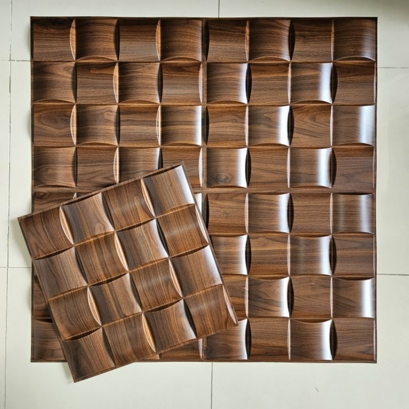 50x50cm PREMIUM WOODEN Lattice 3D WALLPANEL Wall Panel PVC PVC Gaming ...