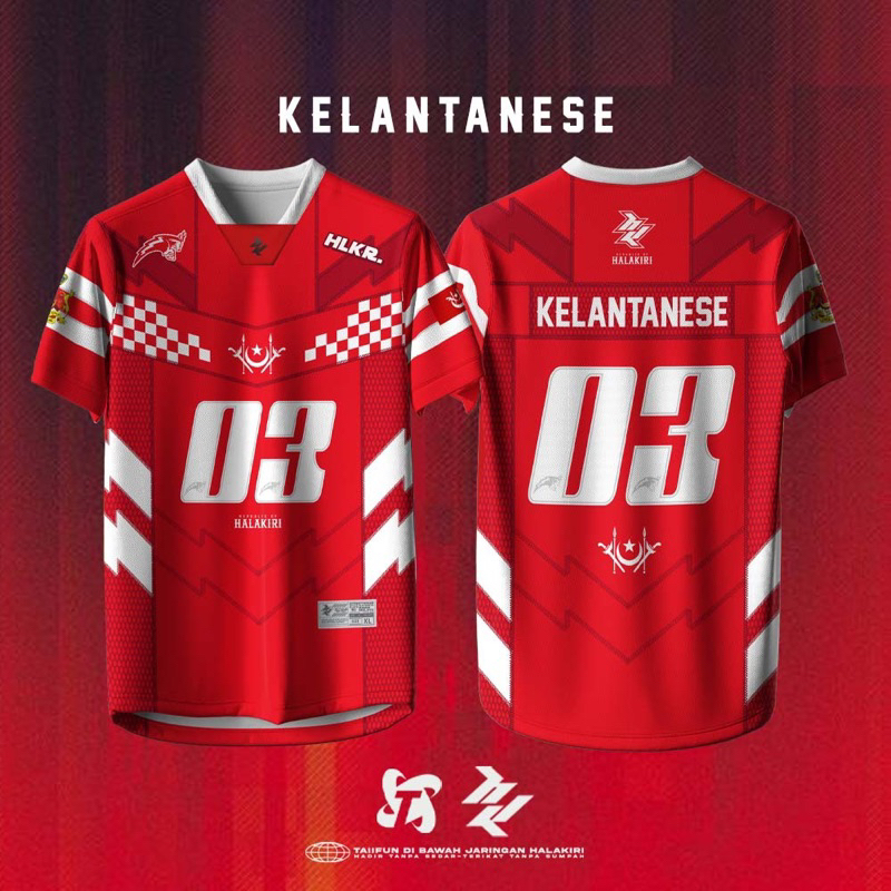 HALAKIRI NFL JERSEY KELANTAN EDITION 280 GSM | Shopee Malaysia