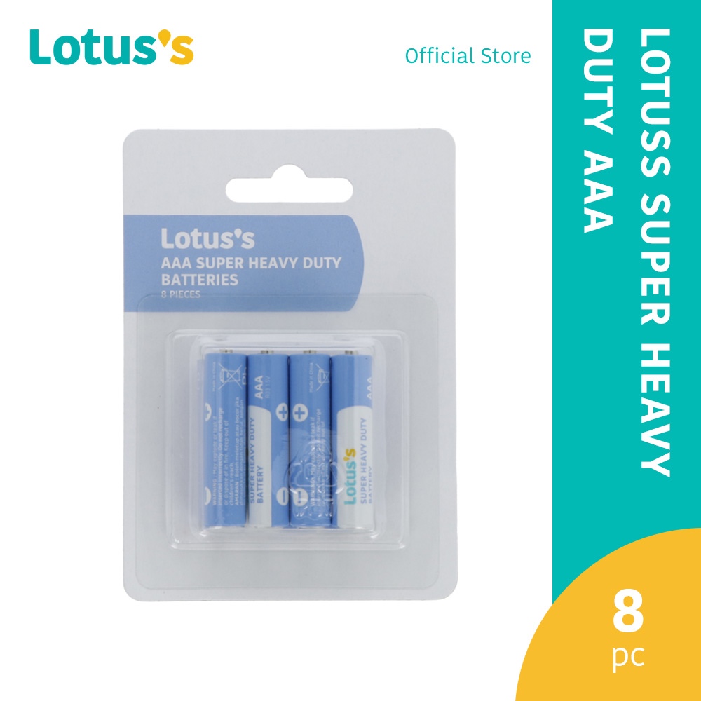 Lotus's Super Heavy Duty Batteries AAA (8 Pcs) | Shopee Malaysia