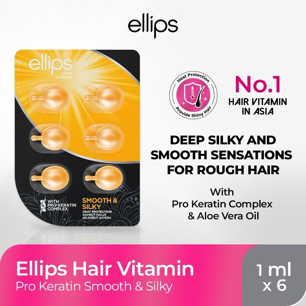 Ellips Hair Vitamin - Pro Keratin Smooth & Silky - Blister 6 Capsules ...